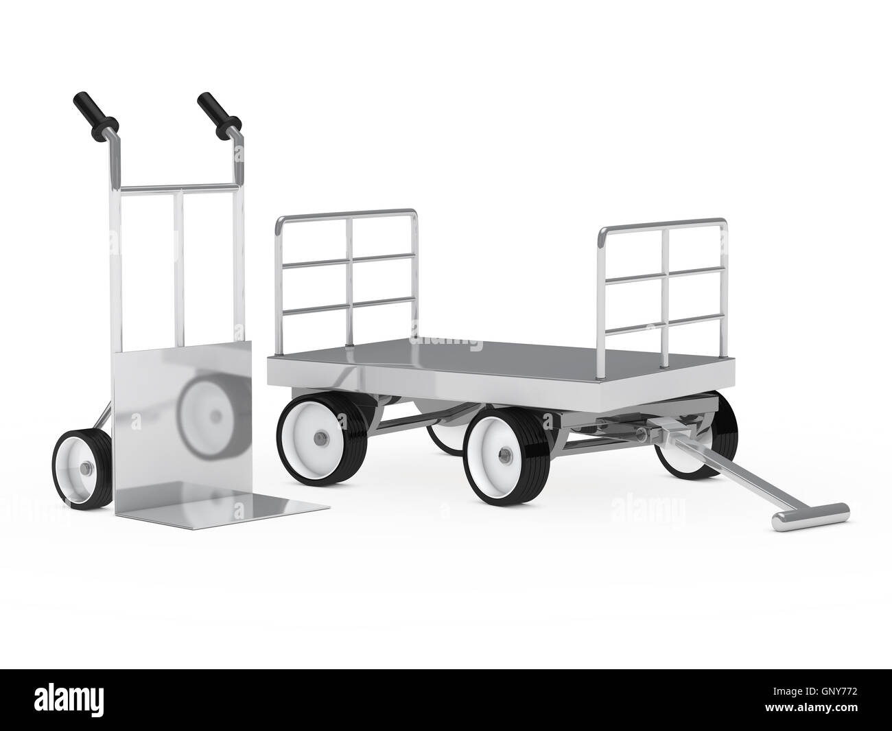 transport hand truck and trolley Stock Photo - Alamy