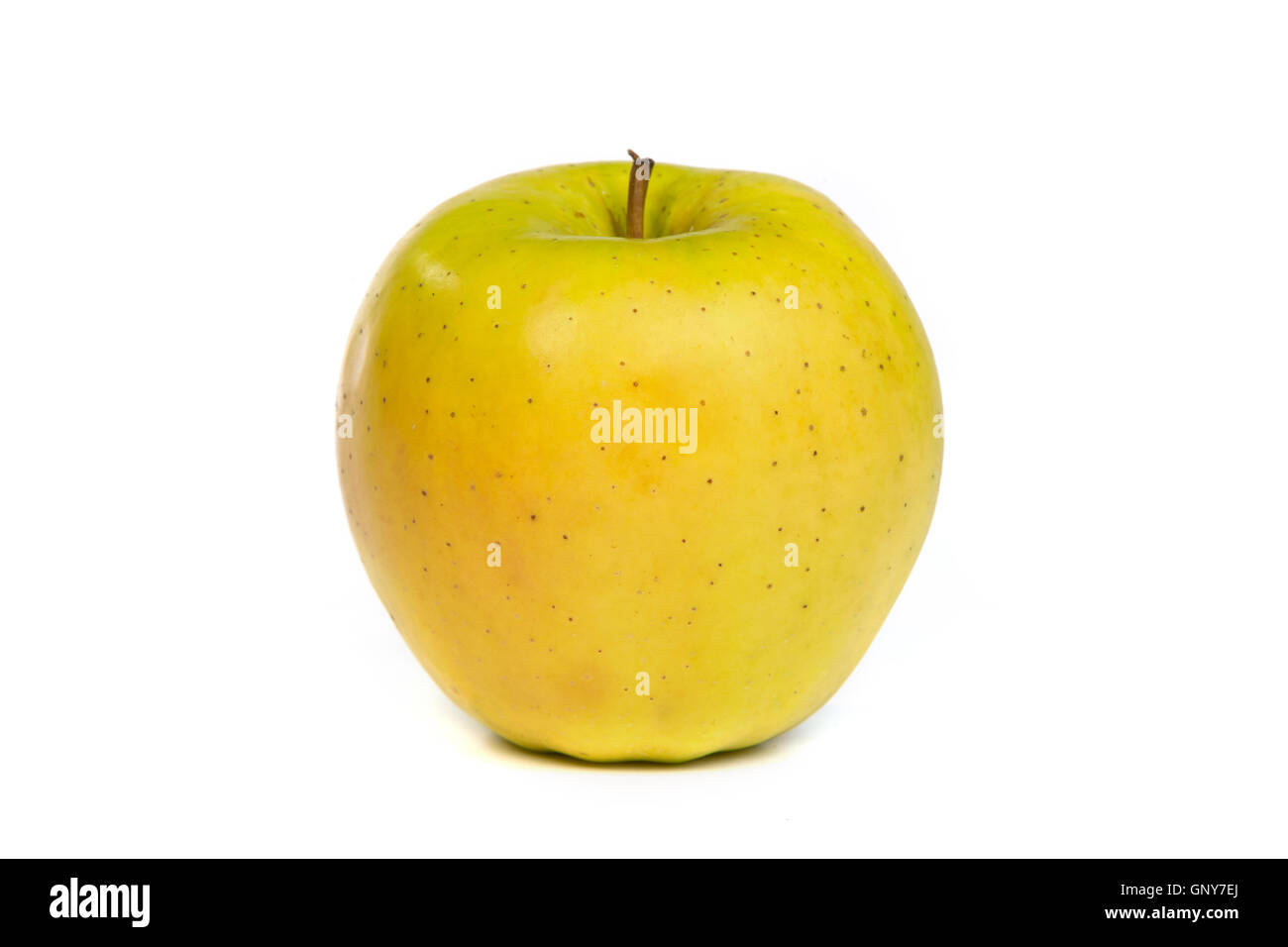 A shiny green apple isolated on white Stock Photo - Alamy