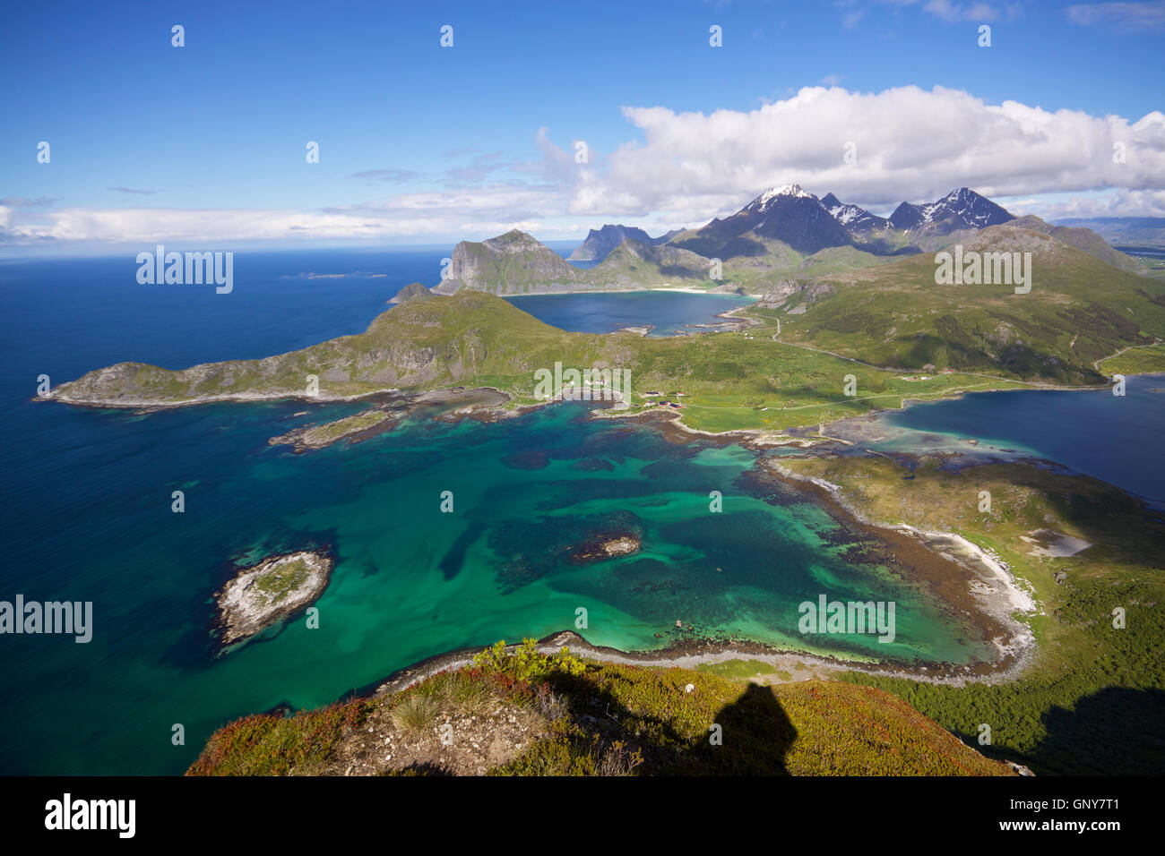 Aerial view of Lofoten Stock Photo - Alamy