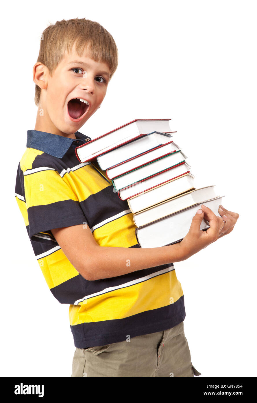 Boy cry classroom book hi-res stock photography and images - Alamy