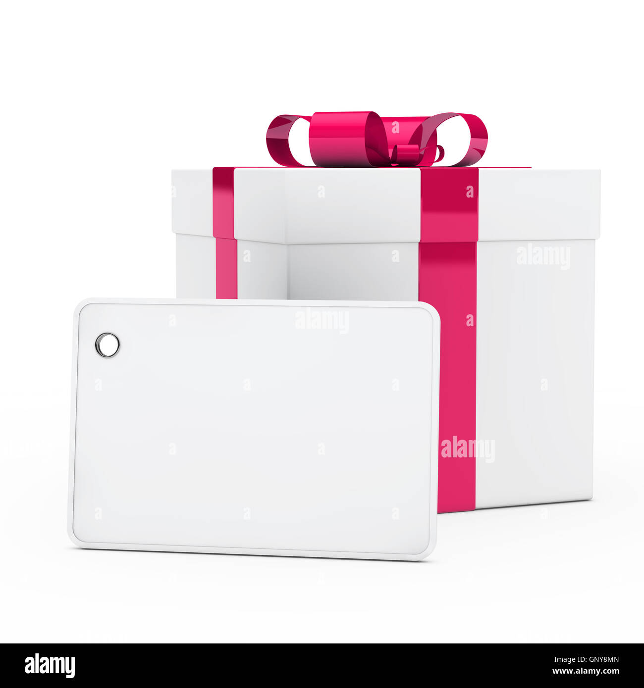 gift box pink ribbon Stock Photo - Alamy