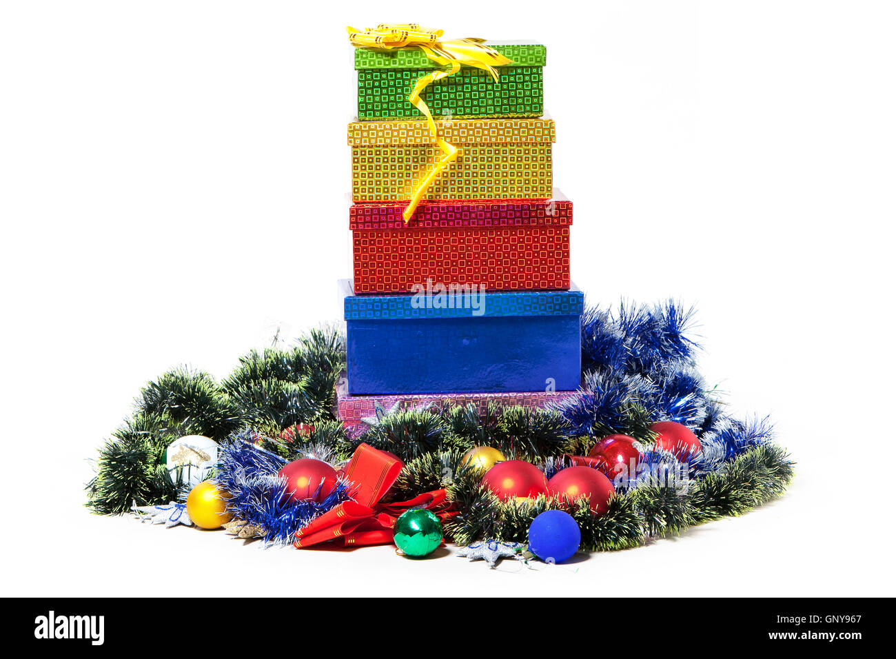 Beautiful christmas holiday frame Cut Out Stock Images & Pictures - Alamy