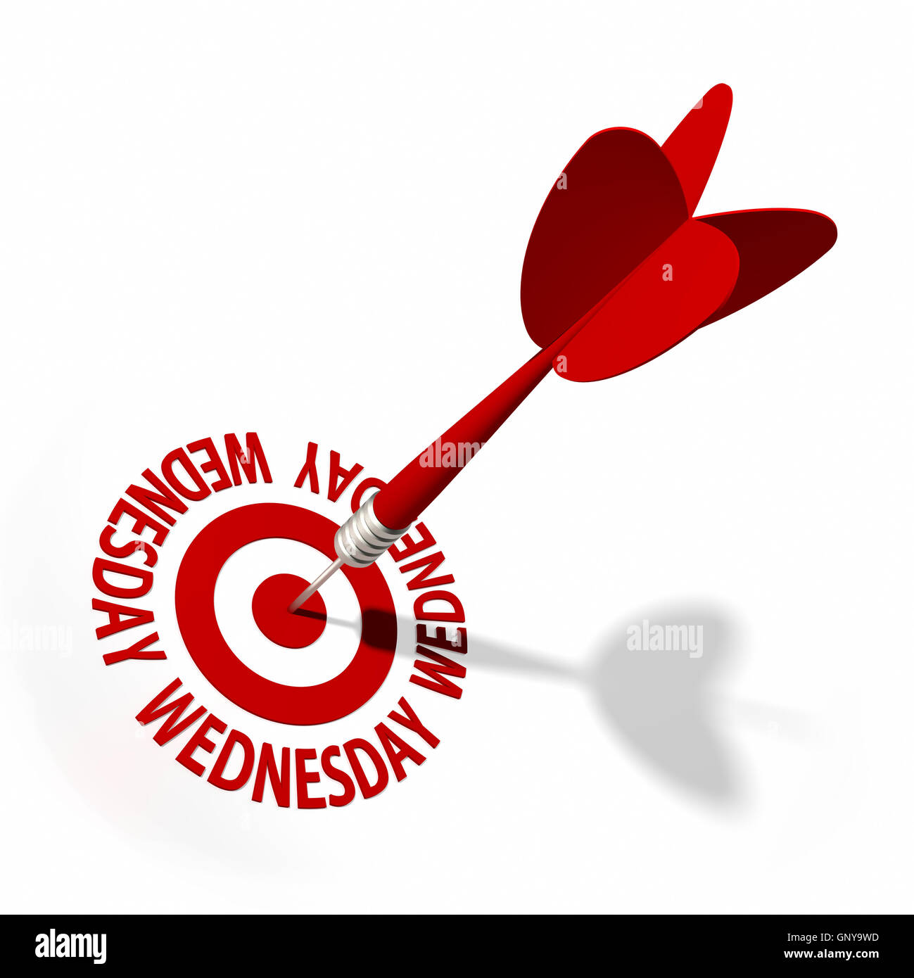 Wednesday calendar Cut Out Stock Images & Pictures - Alamy