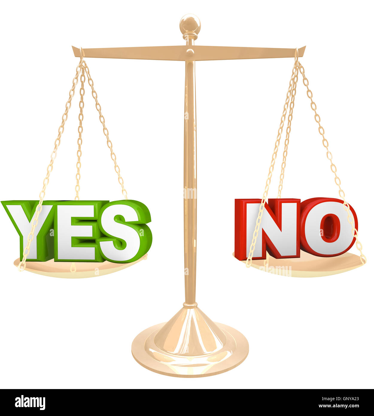 Yes answer Cut Out Stock Images & Pictures - Alamy