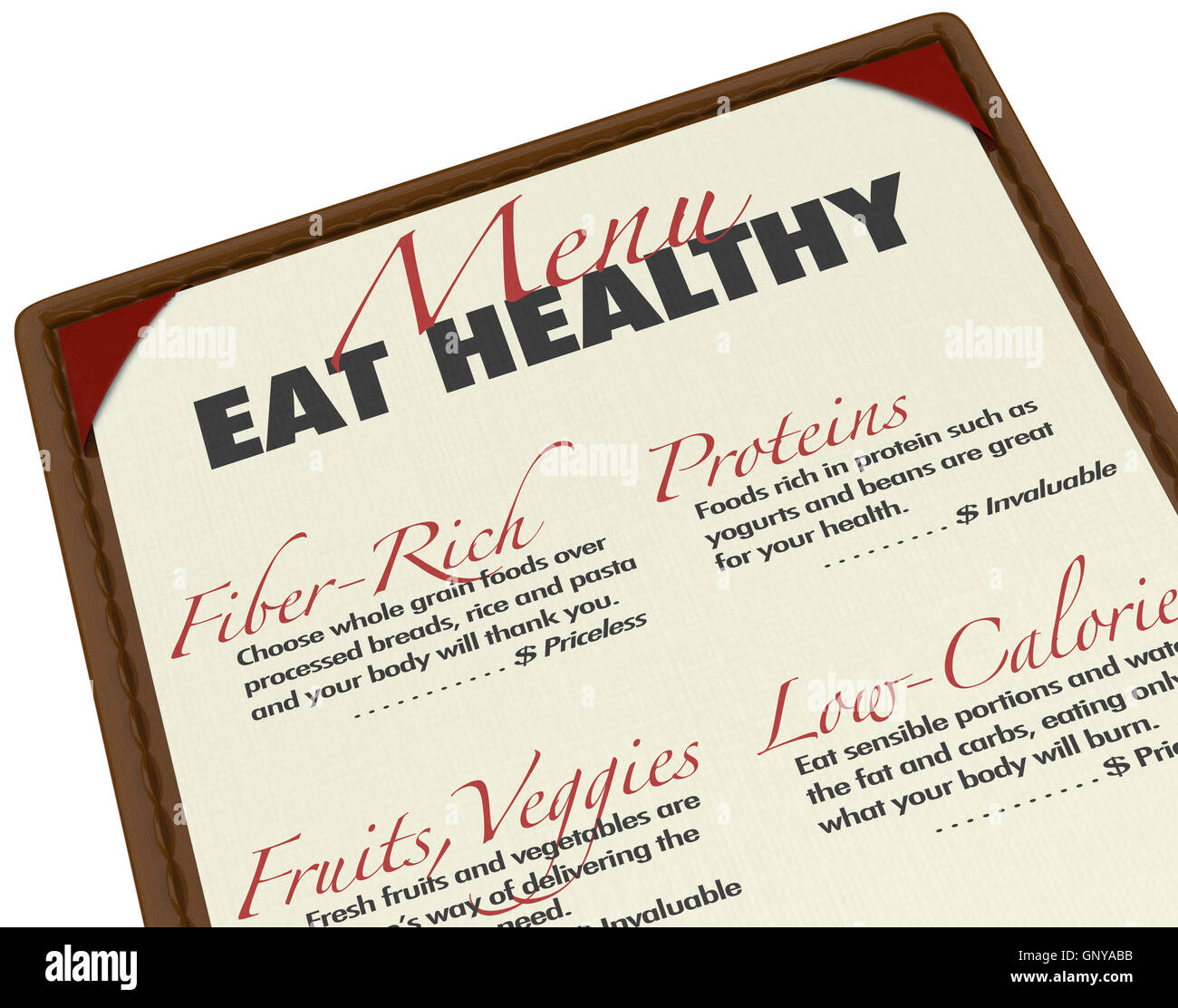 Restaurant menu item hi-res stock photography and images - Alamy