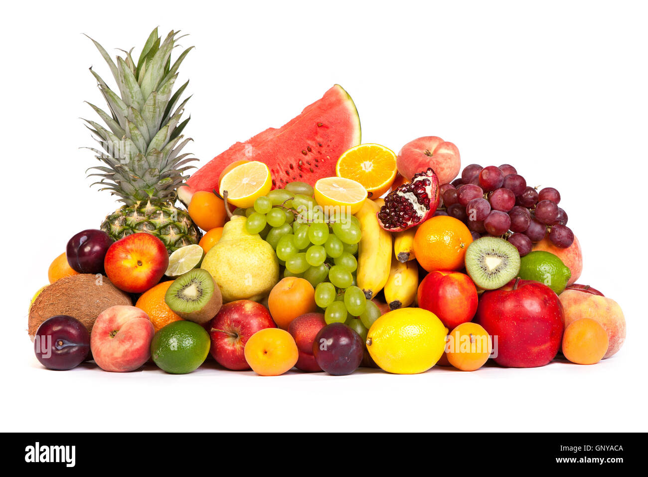 Huge group of fresh fruits Stock Photo - Alamy