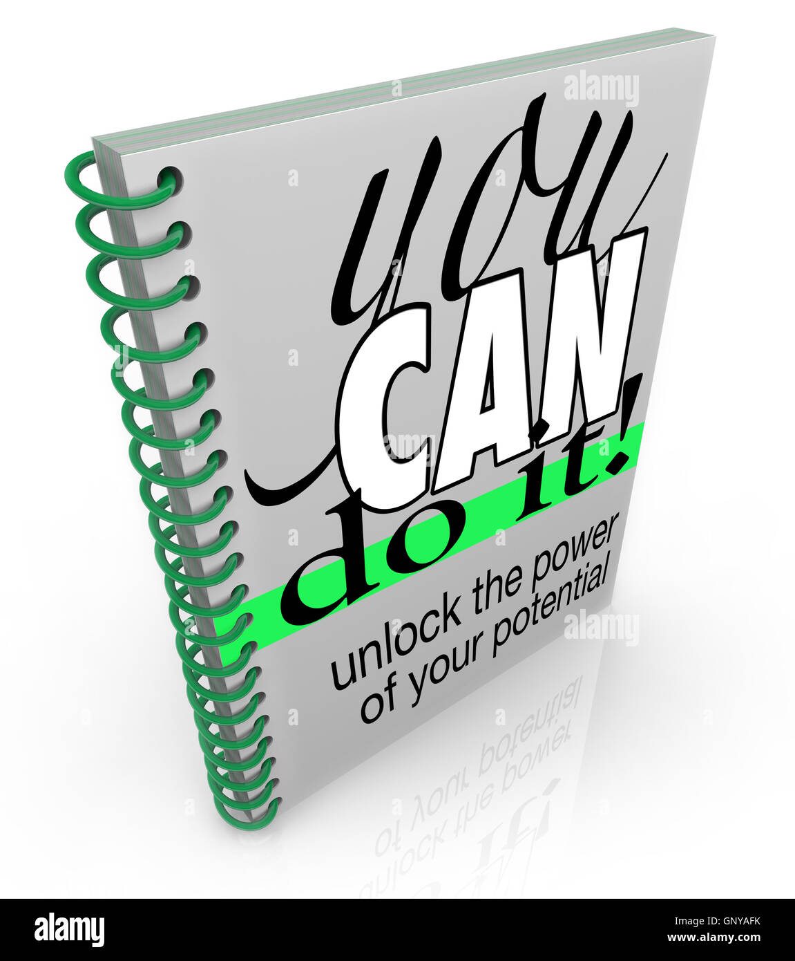 Self-Help You Can Do It Book Positive Attitude Confidence Stock Photo ...