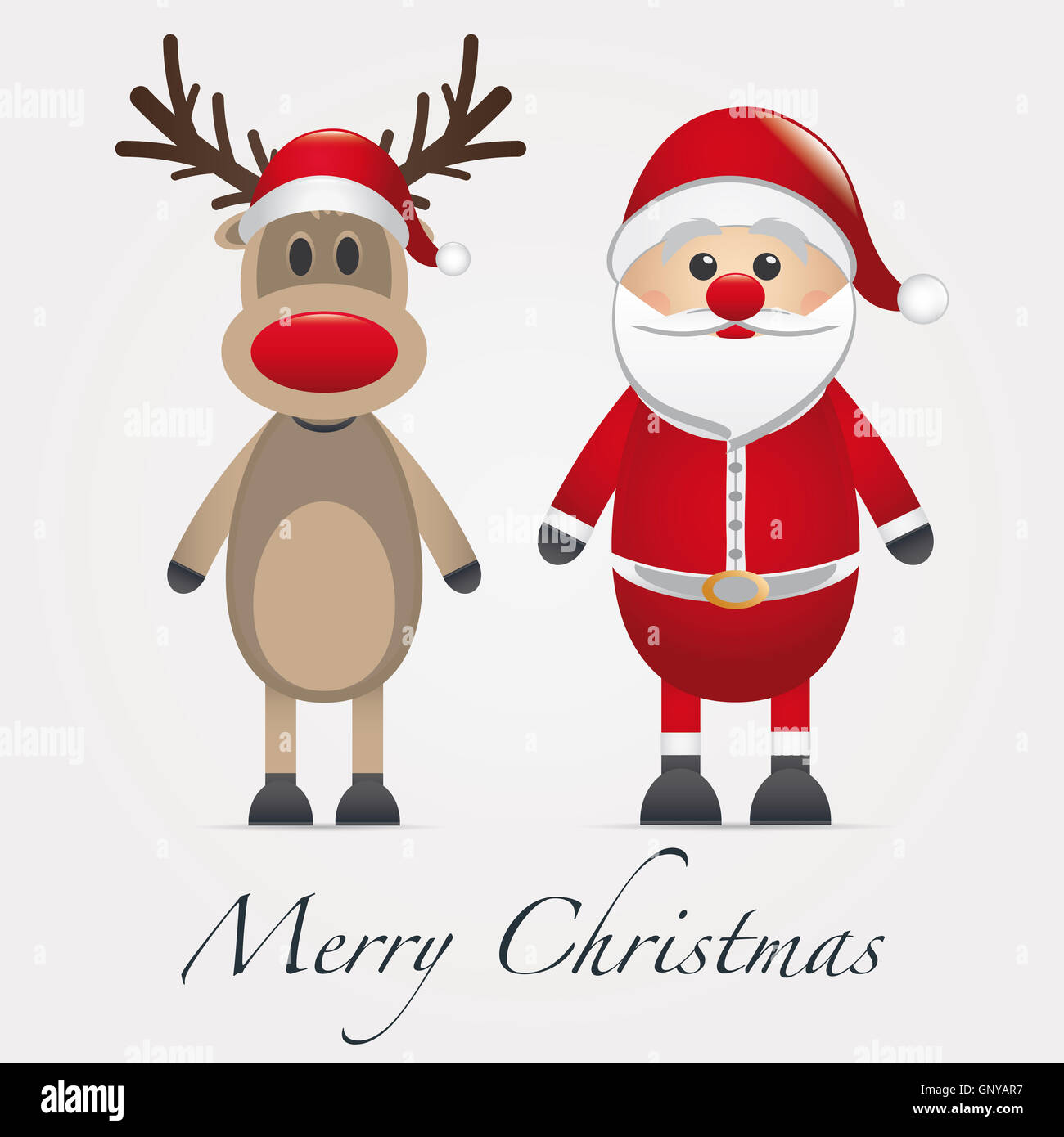 Rudolph red nosed reindeer silhouette hi-res stock photography and ...