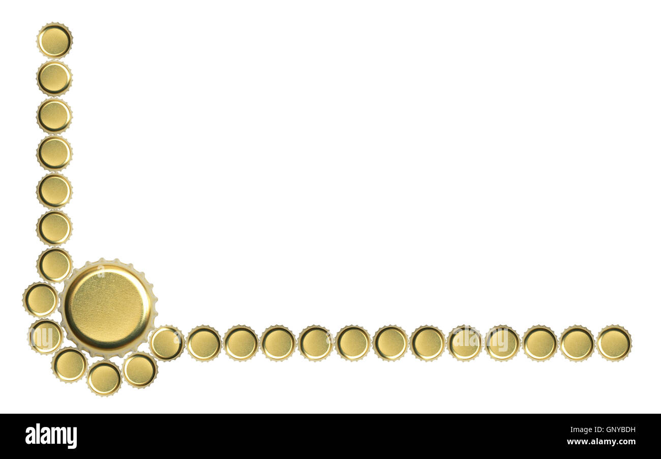 Bottle Caps Border Stock Photo - Alamy