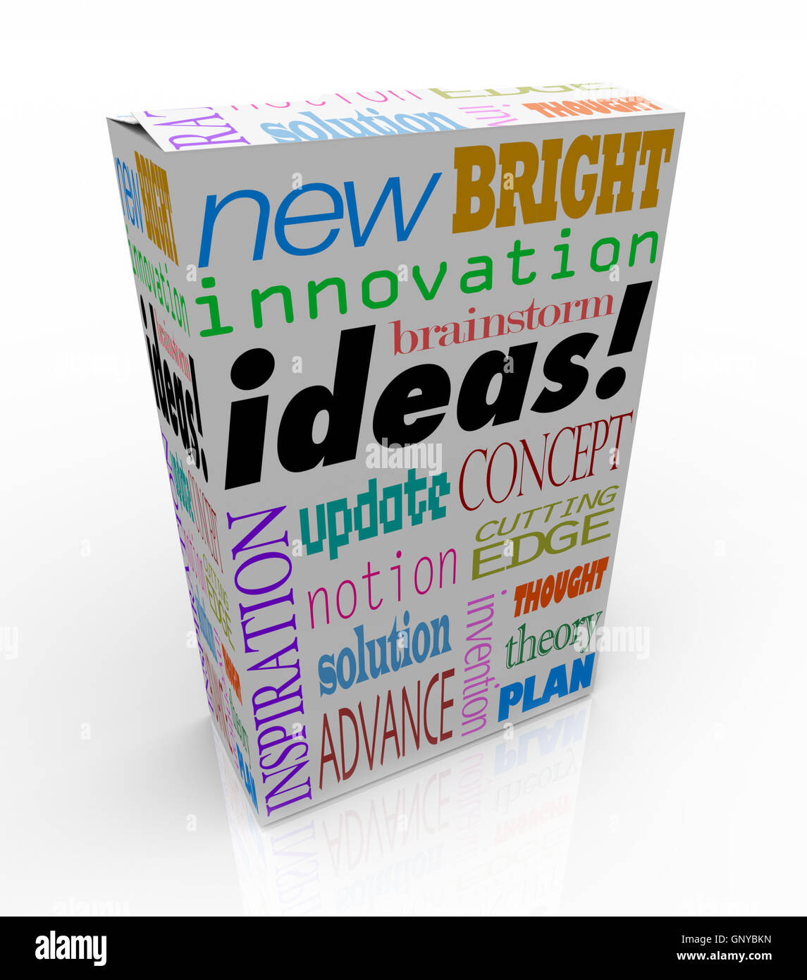 Ideas Product Box Innovative Brainstorm Concept Inspiration Stock Photo ...