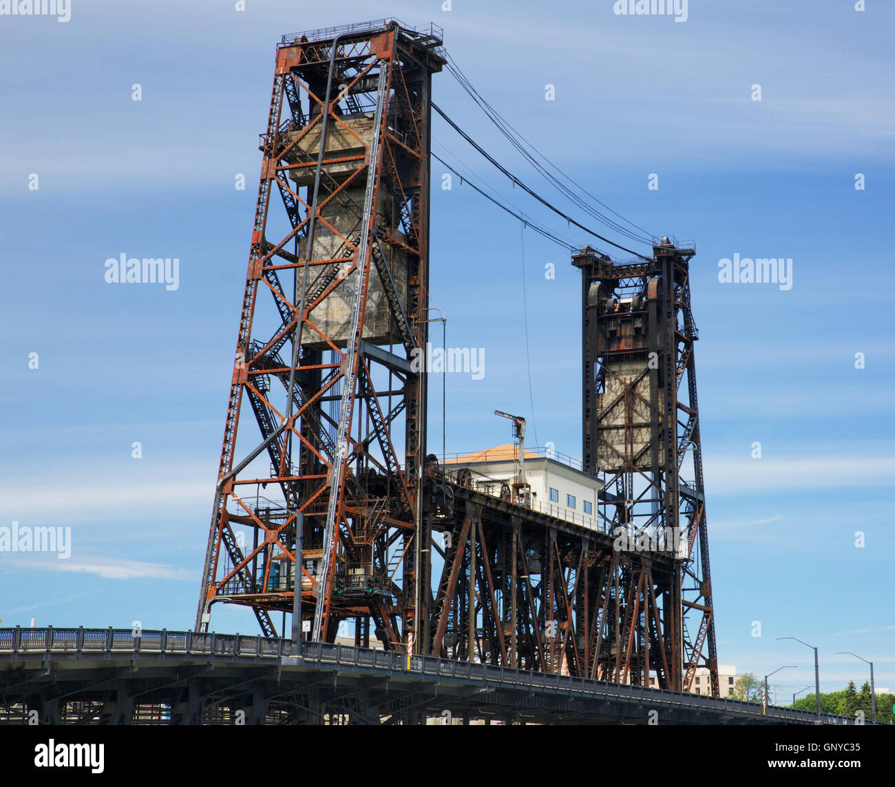 Old Steel Bridge Portland Stock Photo - Alamy