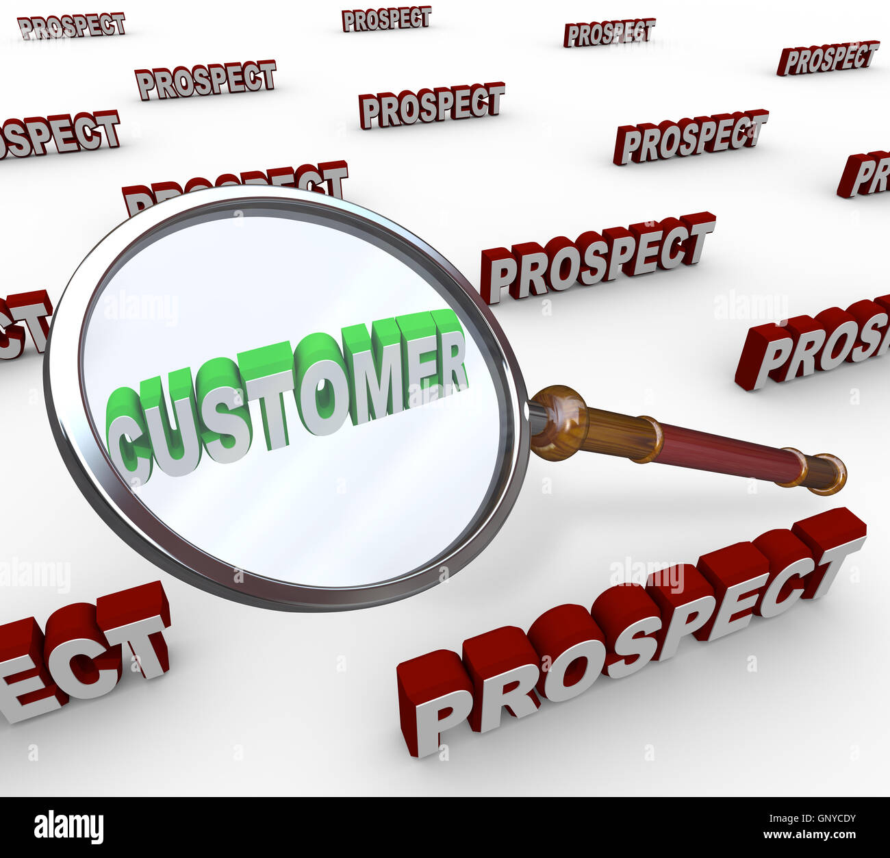 Finding Customer Among Many Prospects Magnifying Glass Stock Photo - Alamy Finding Customer Among Many Prospects Magnifying Glass Stock Photo - Alamy