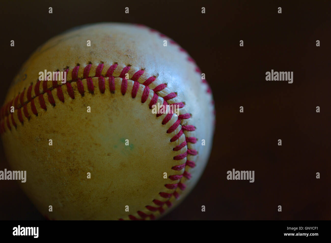 A close-up view of the old base ball Stock Photo - Alamy