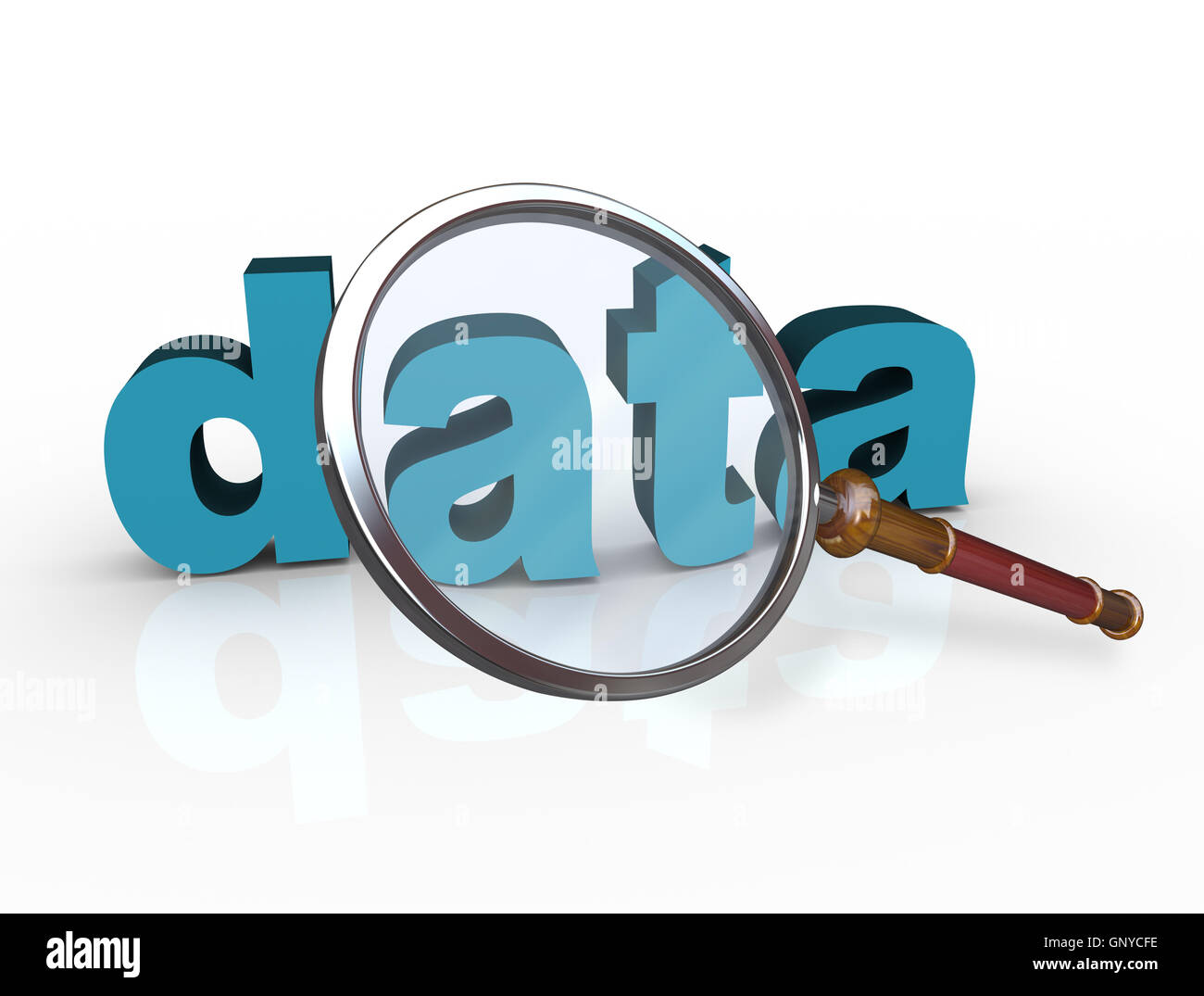 Data Word Magnifying Glass Searching for Information Stock Photo - Alamy Data Word Magnifying Glass Searching for Information Stock Photo - Alamy