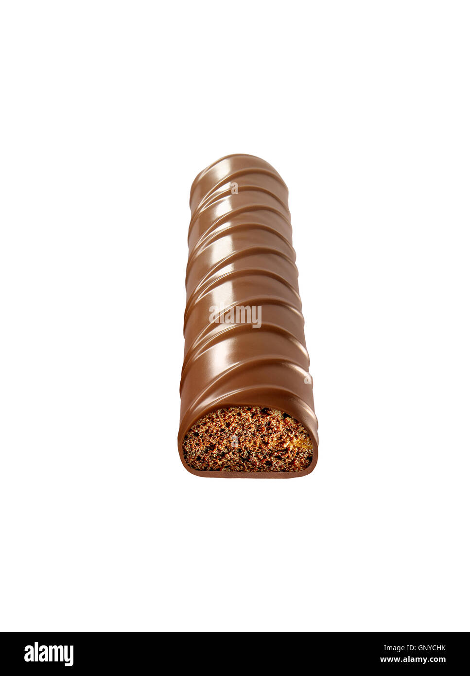 Chocolate bar isolated on white Stock Photo - Alamy