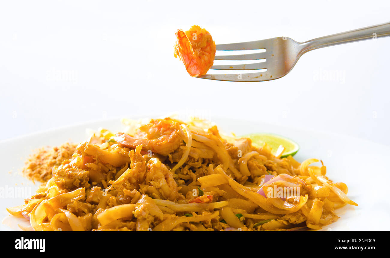 famous thai food, pad thai Stock Photo - Alamy
