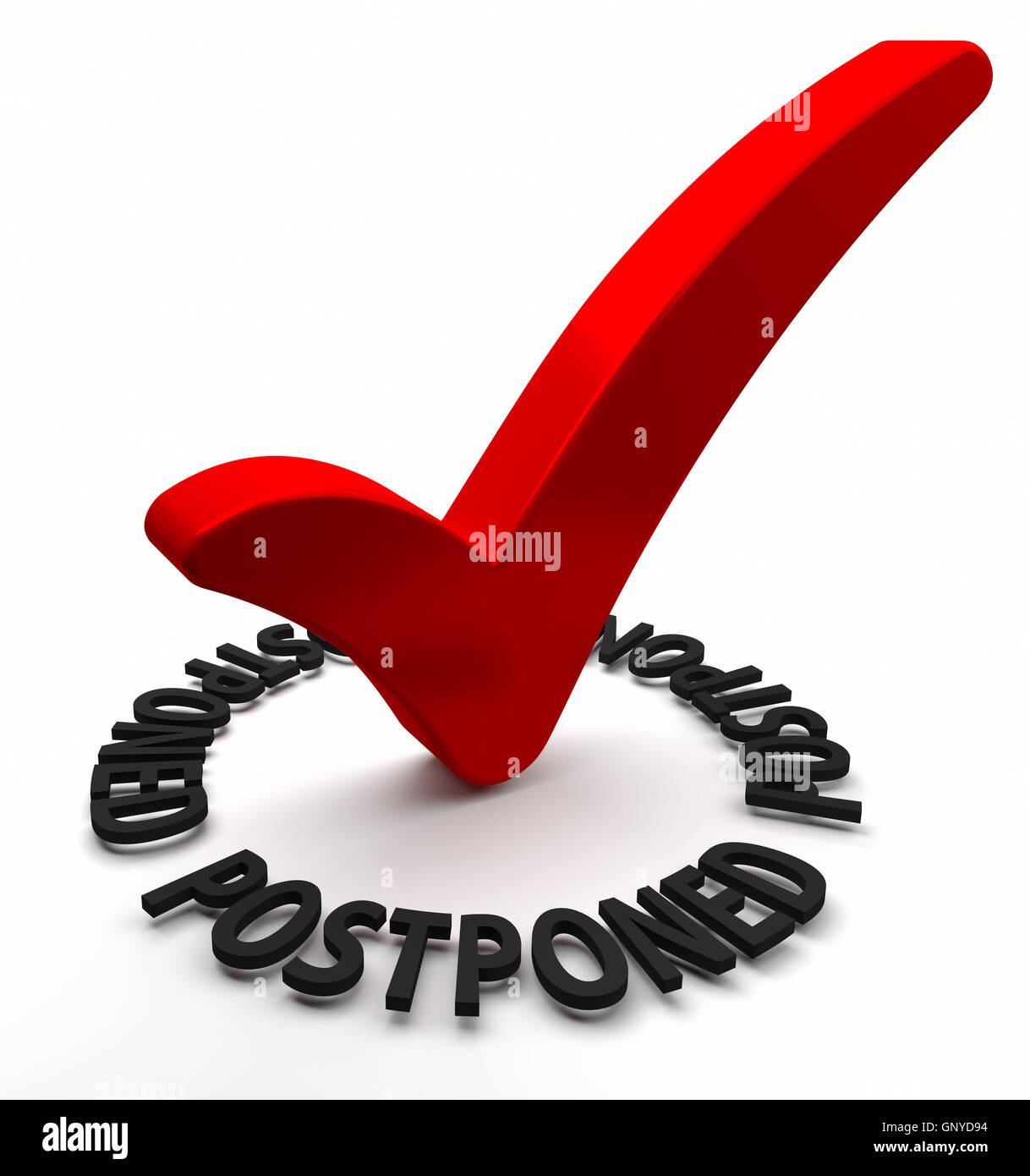 Postponed Cut Out Stock Images & Pictures - Alamy