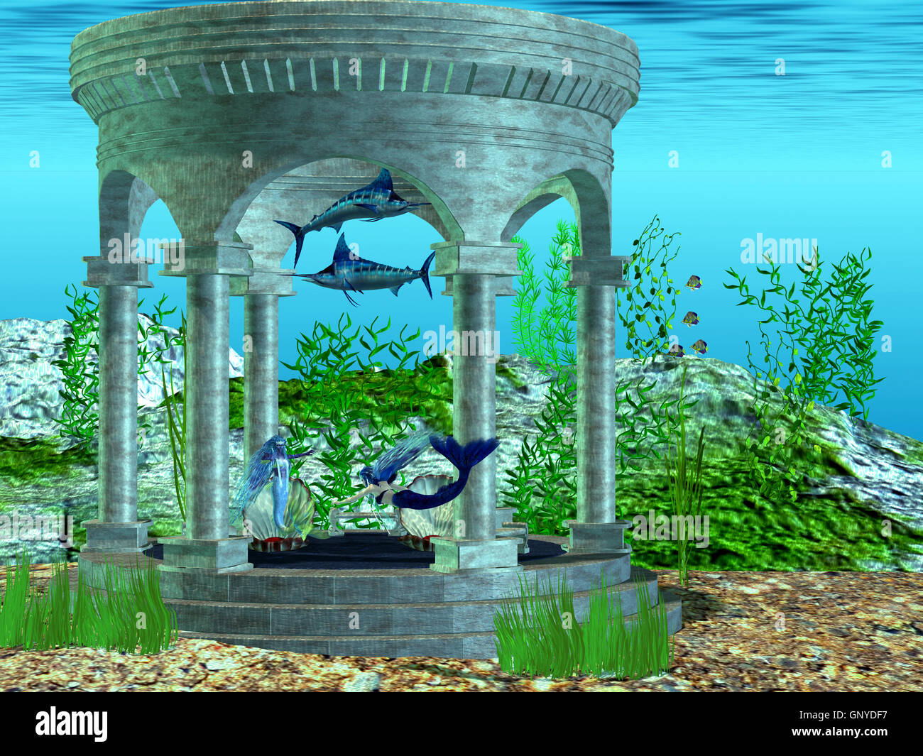 Mermaid goddess of the sea hi-res stock photography and images - Alamy