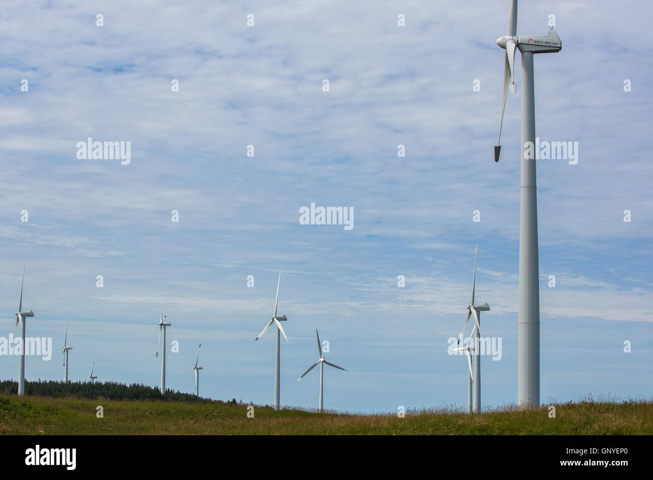 Wind turbines in Cap-Chat, Que., on Aug. 28, 2016 Stock Photo - Alamy