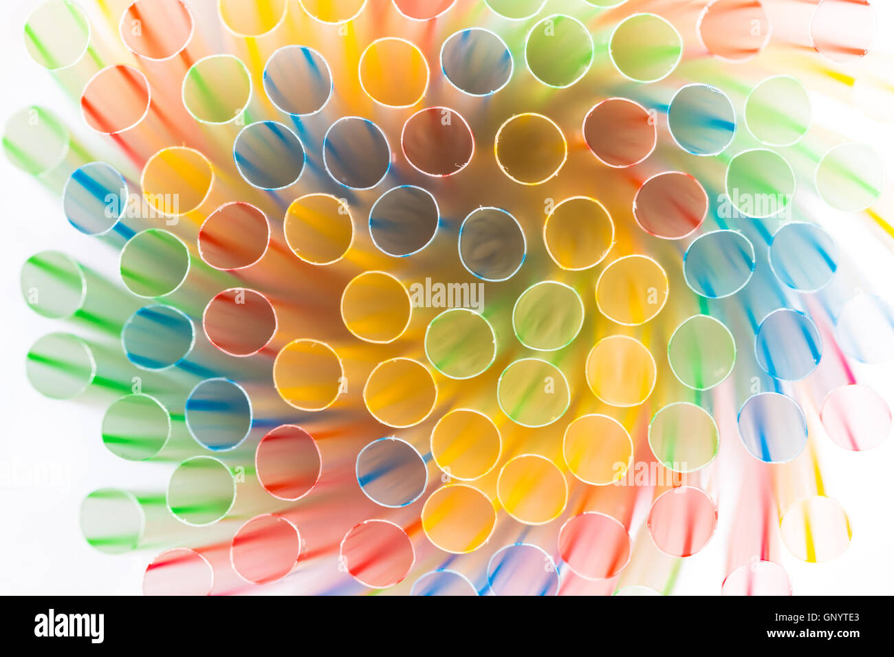 plastic drinking straws with stripes, isolated on white Stock Photo - Alamy