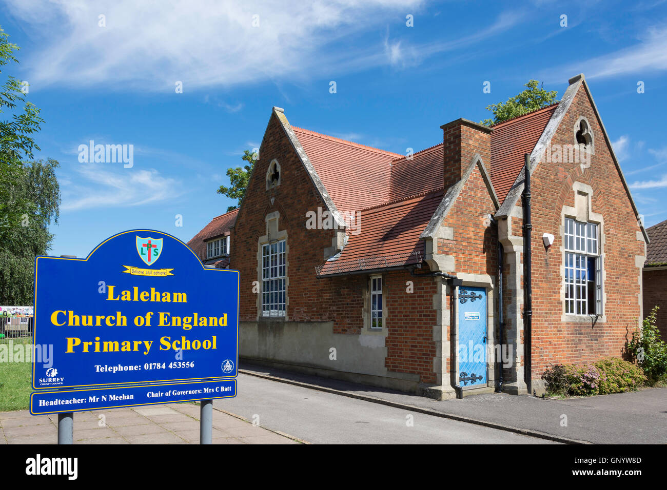 Laleham Church of England Primary School, The Broadway, Lalelam, Surrey ...