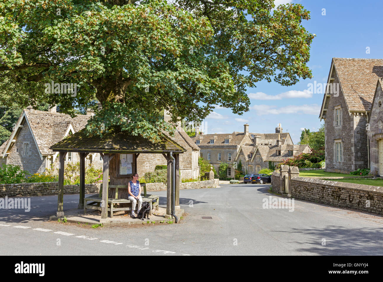 The Cotswold village of Miserden, Gloucester, England, UK Stock Photo ...