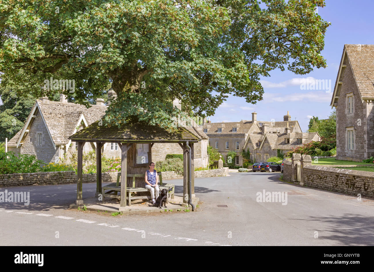 The Cotswold village of Miserden, Gloucester, England, UK Stock Photo ...