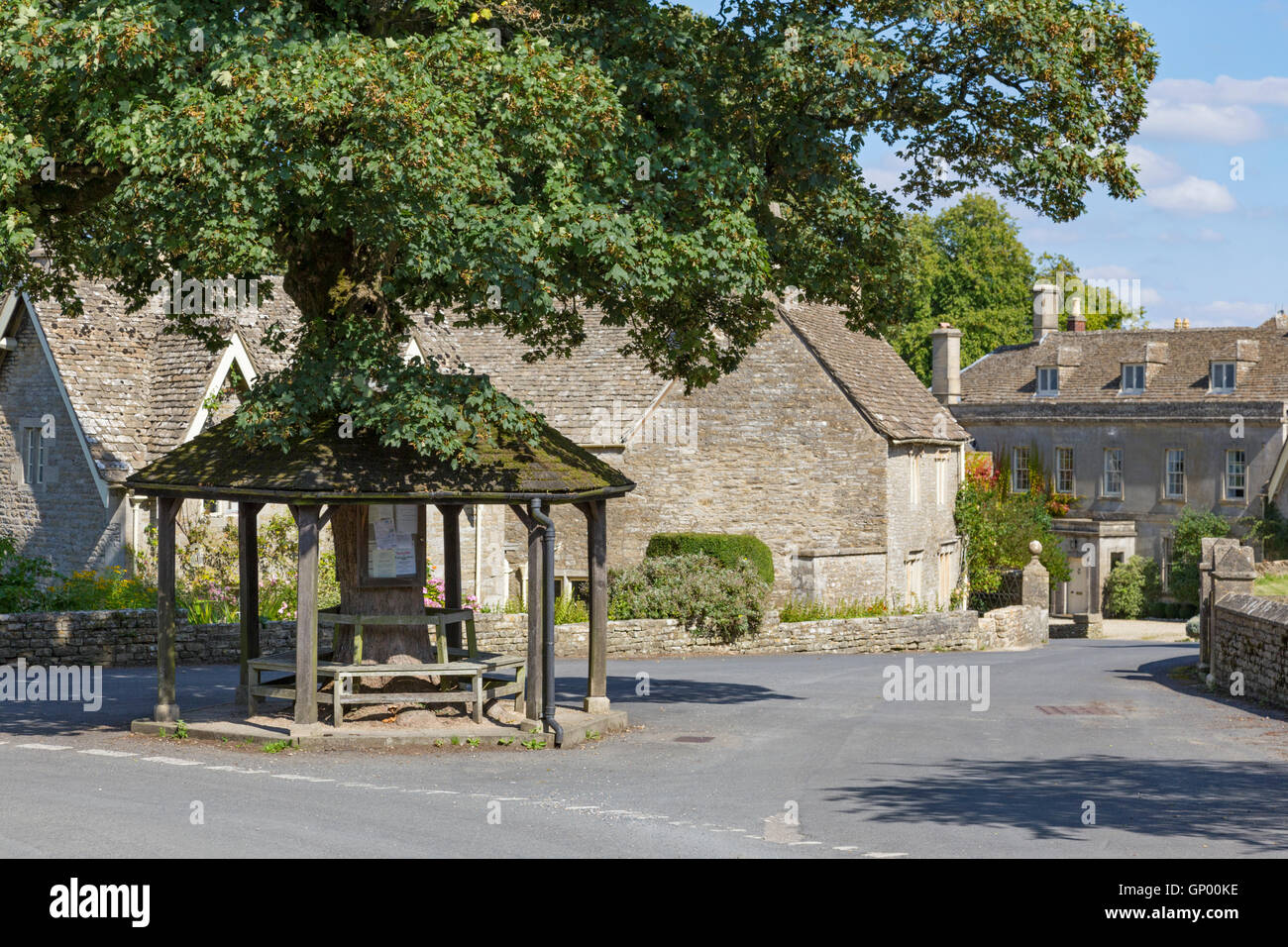 The Cotswold village of Miserden, Gloucester, England, UK Stock Photo ...