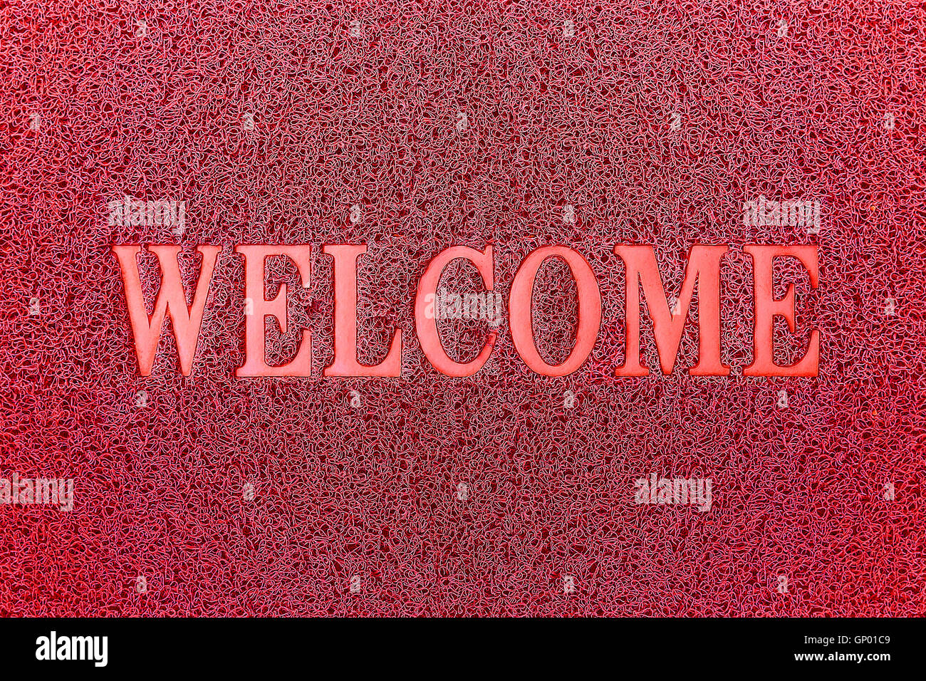 Welcome Red Mat. Welcome Carpet Background. Welcome Red Sign Stock ...