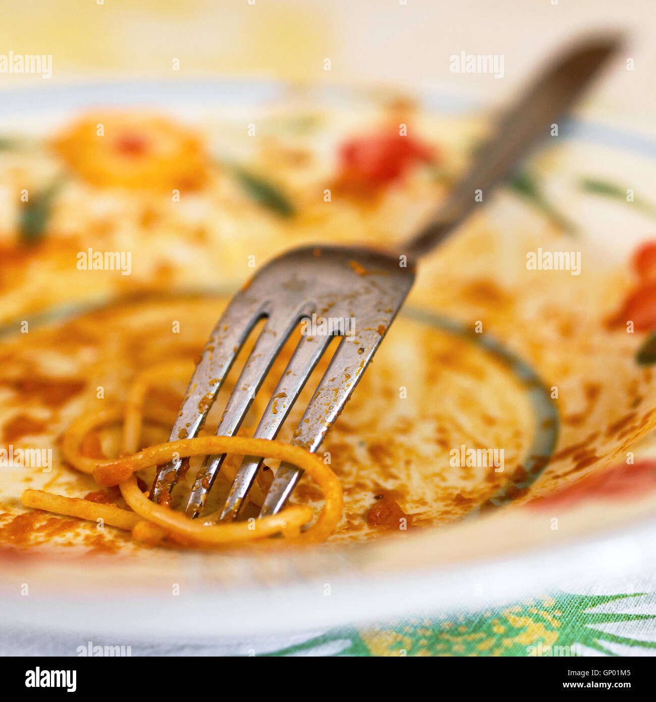Empty dinner plate after meal hi-res stock photography and images - Alamy