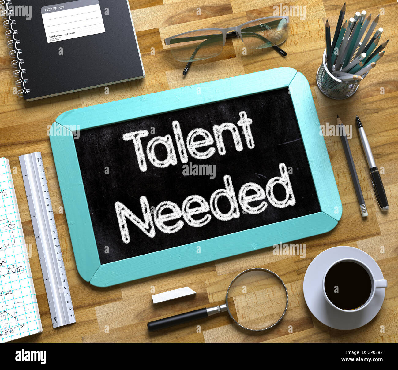 Talent Needed Handwritten on Small Chalkboard. Talent Needed - Mint ...