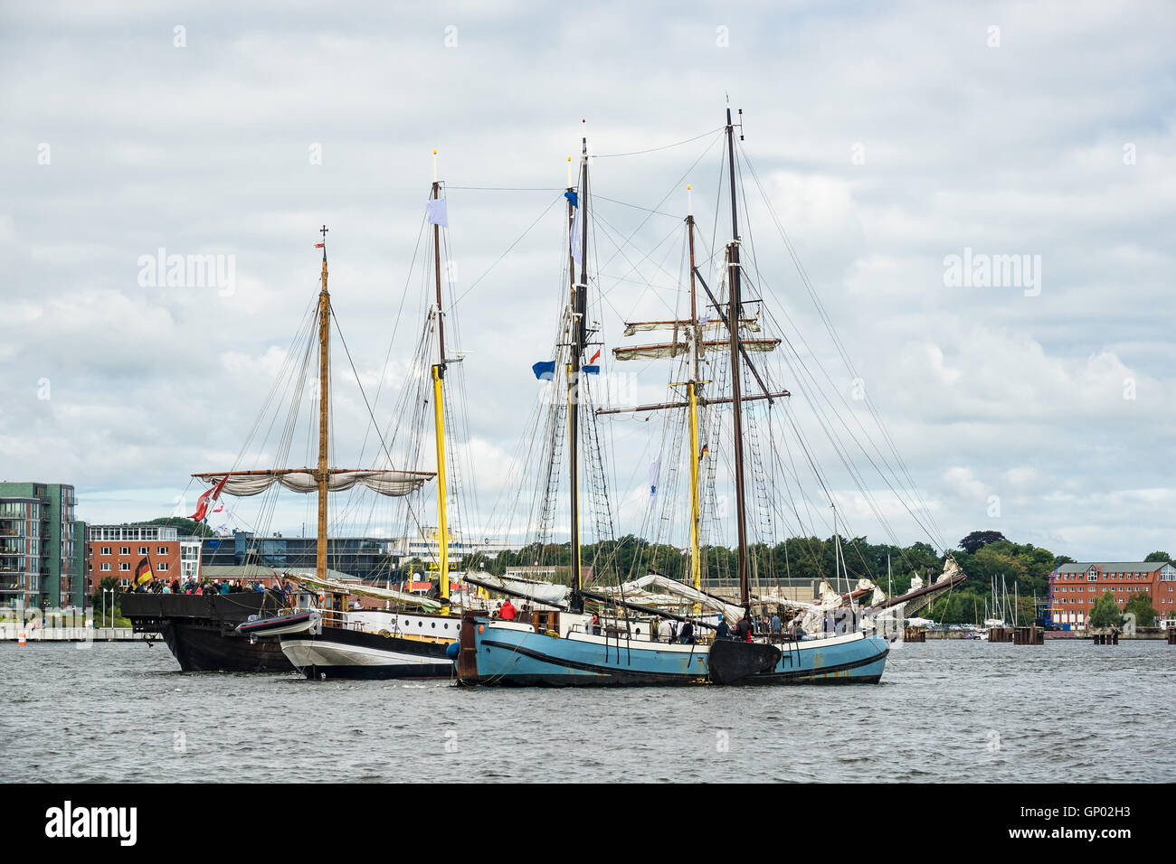 Sailing ships on the Hanse Sail in Rostock (Germany Stock Photo - Alamy