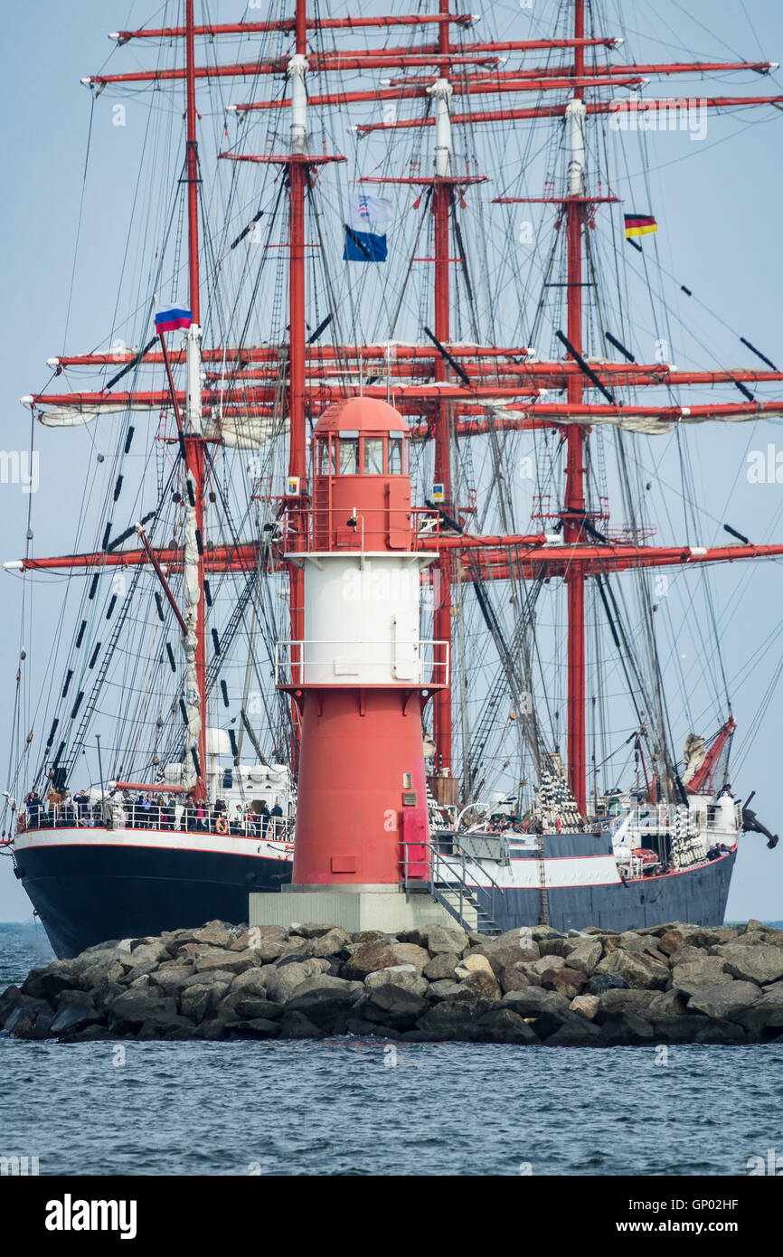 Sailing ships on the Baltic Sea in Rostock (Germany Stock Photo - Alamy
