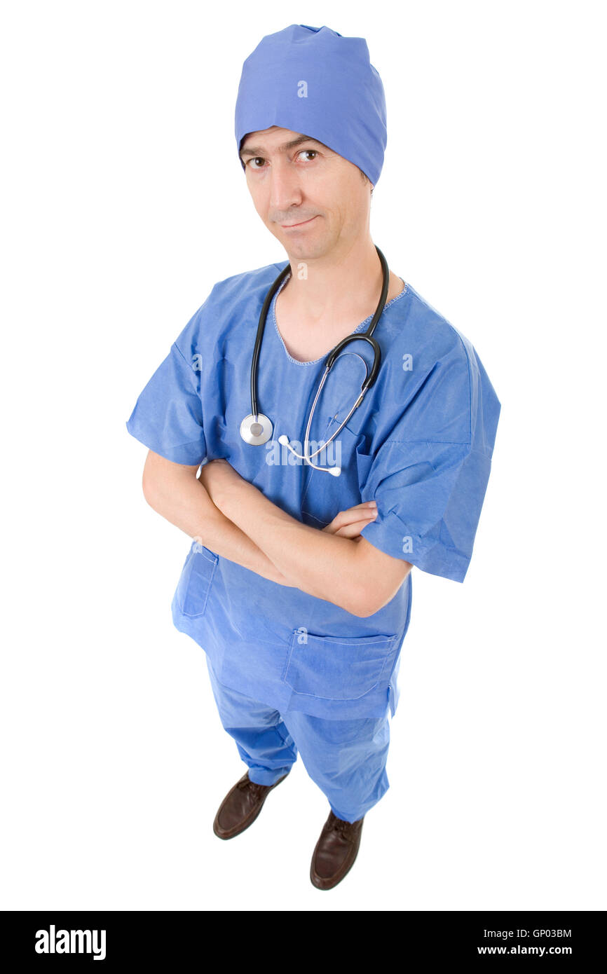 young male doctor full length, isolated on white background Stock Photo ...