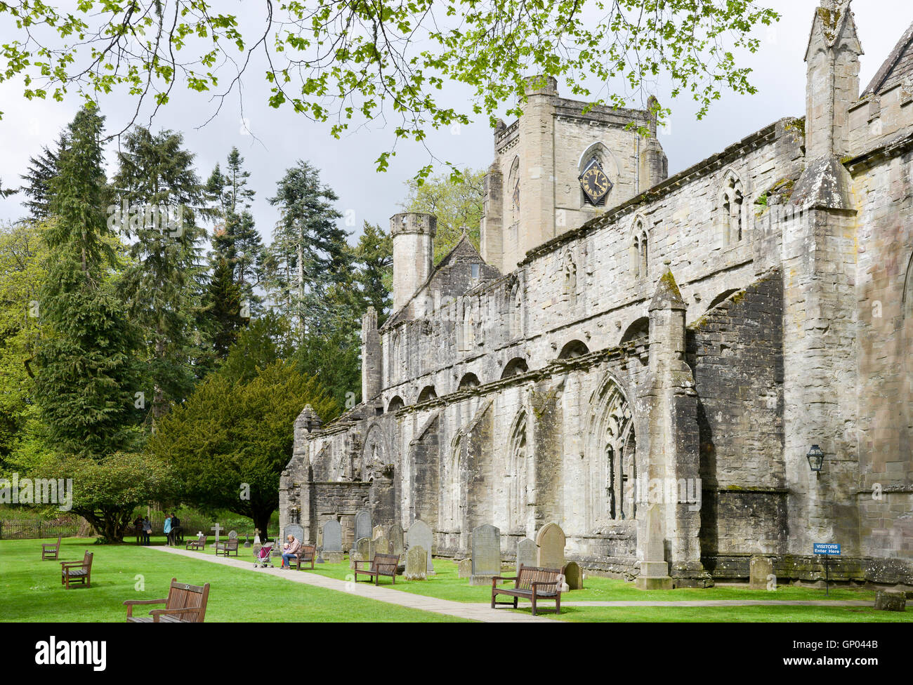 Ruined Dunkeld Cathedral, Perth and Kinross, Scotland -2 Stock Photo ...