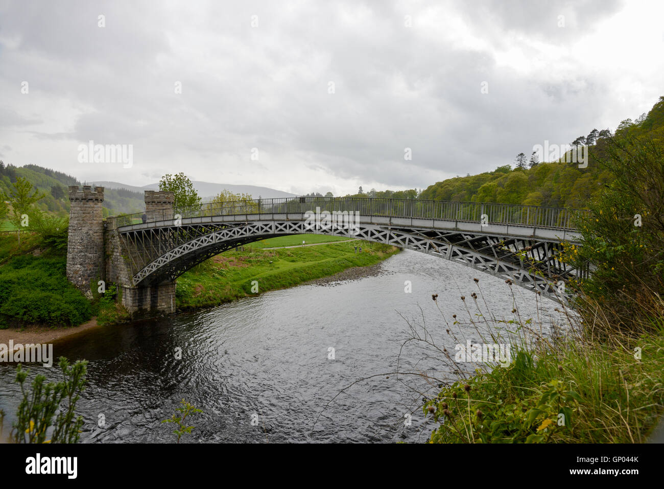 Thomas Telford's Craigellachie Bridge, Moray, Scotland -2 Stock Photo ...