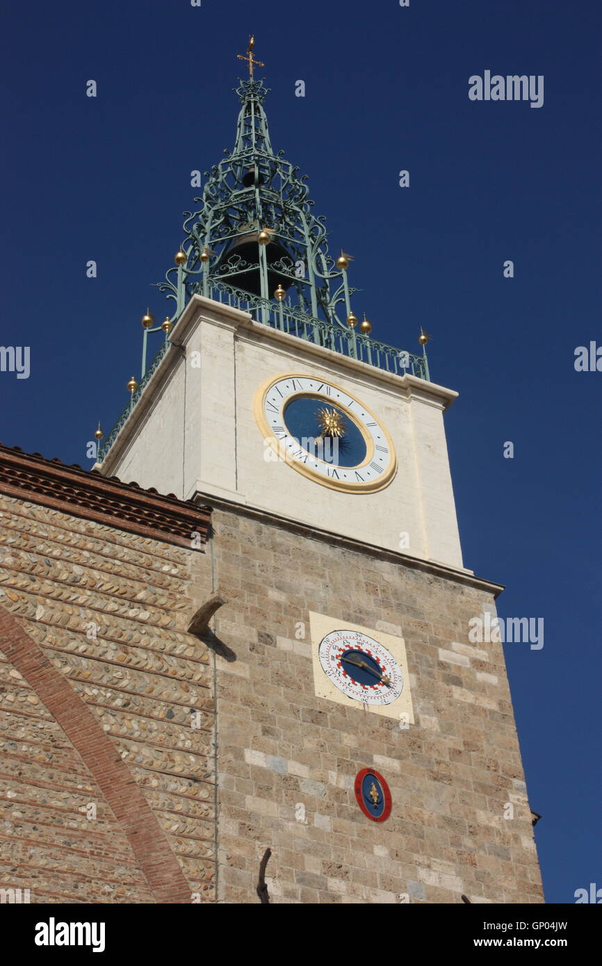 Cathedrale st-jean, old town of Perpignan, Roussillon, France Stock ...