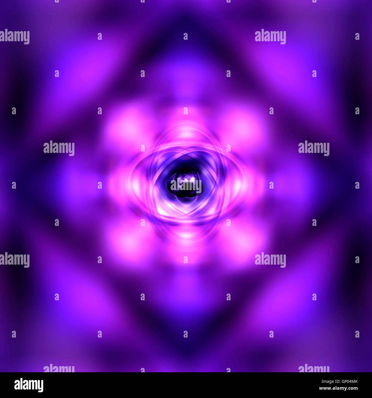 Purple glowing atom background Stock Photo - Alamy