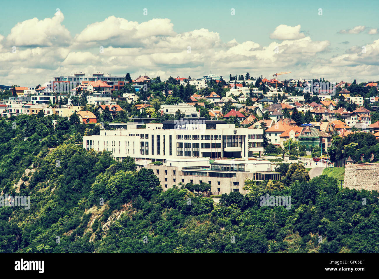Parliament building in Bratislava city, Slovak republic. Architectural ...