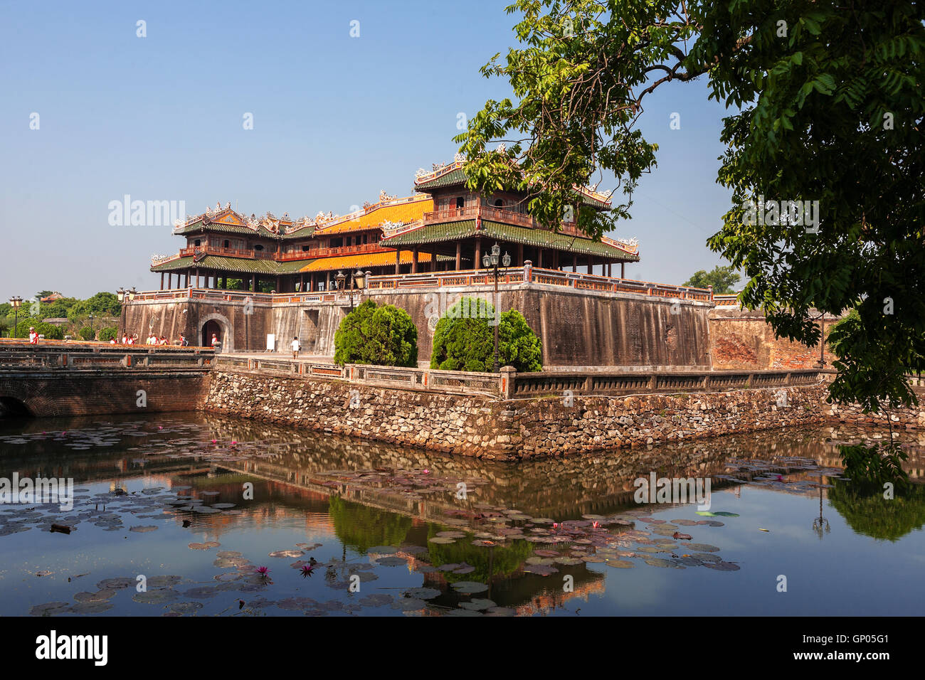 Ngo Mon Gate, the main entrance to the Imperial City and the Five ...