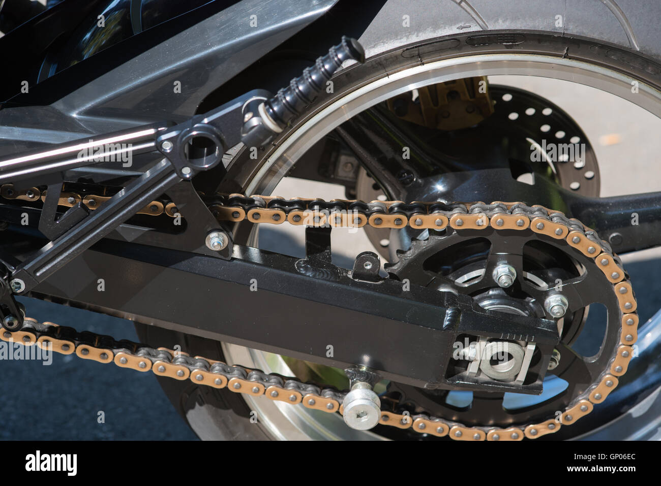Motorbike rear suspension hi-res stock photography and images - Alamy