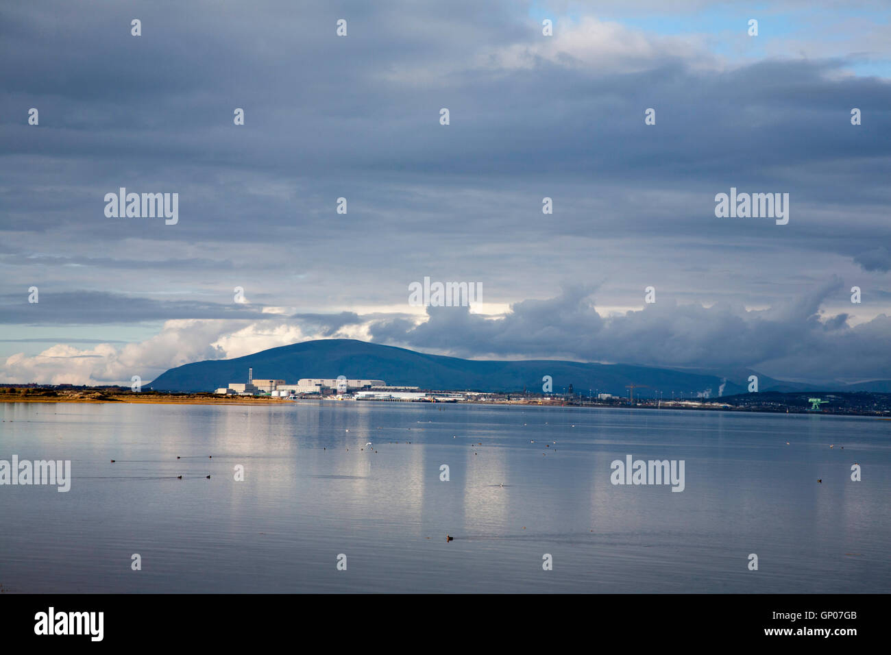 Barrow-in-Furness and Vickers Shipyard with Ulpha Fell in the ...