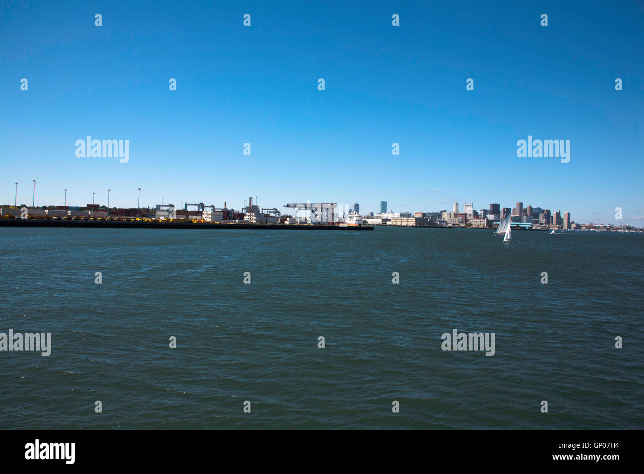 Cranes by The Reserved Channel Seaport District Boston Harbor Boston ...
