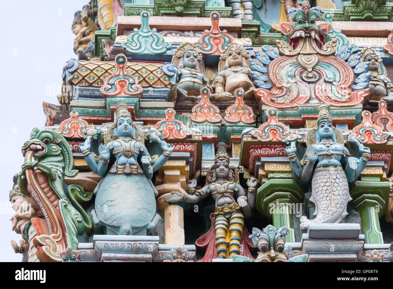 Two avatars of Lord Vishnu: fish and turtle Stock Photo - Alamy