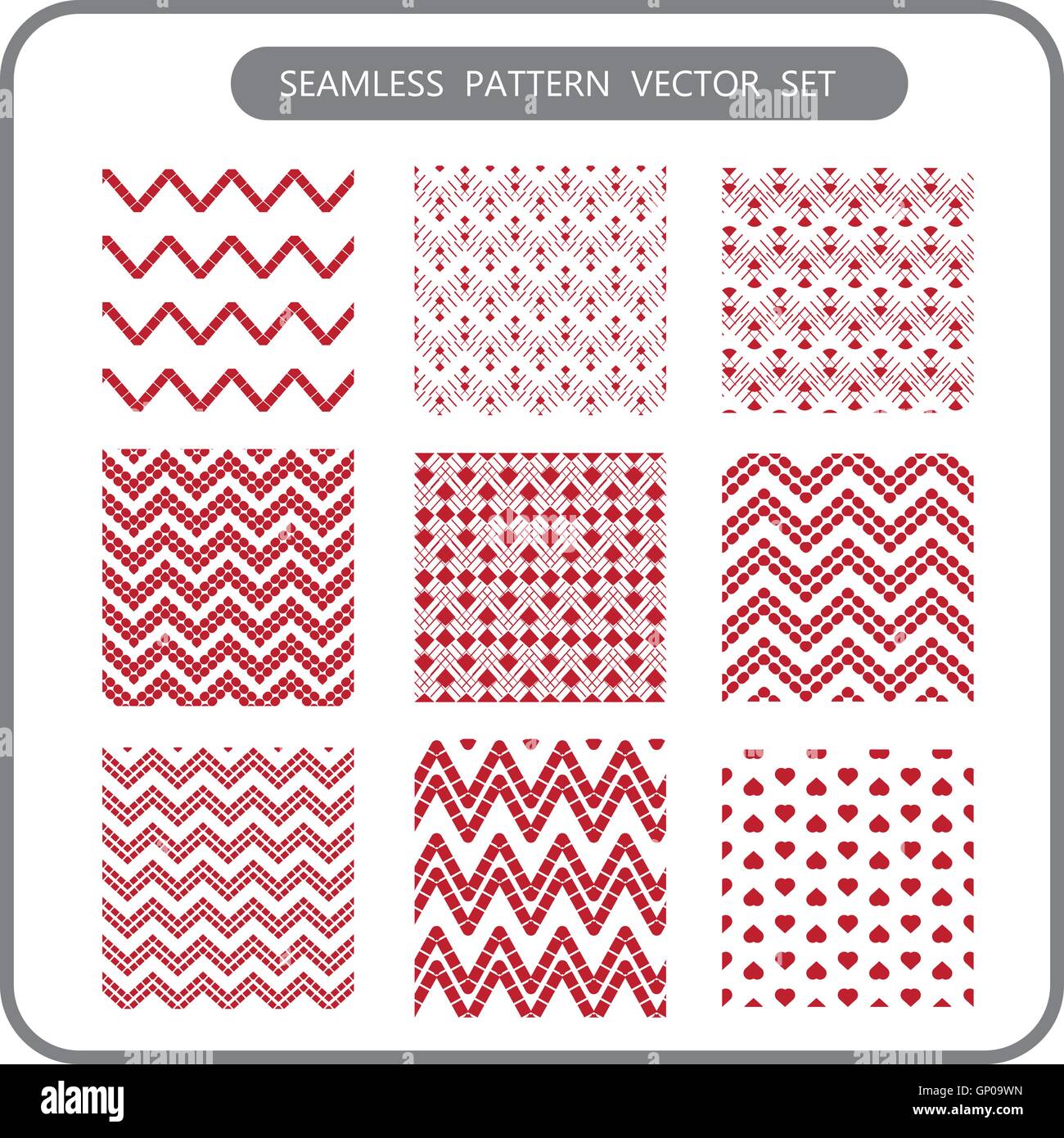 seamless vector patterns set abstract background illustration Stock ...