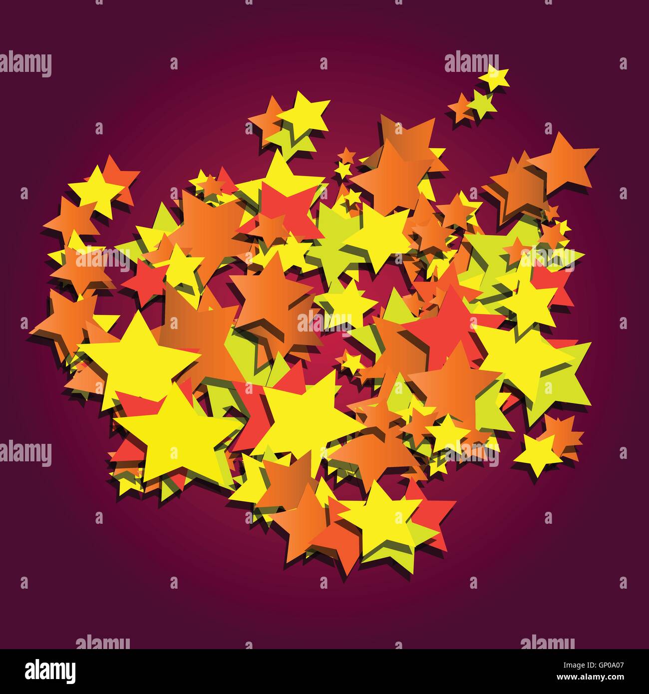 stars spreading on dark purple background abstract vector illustration ...