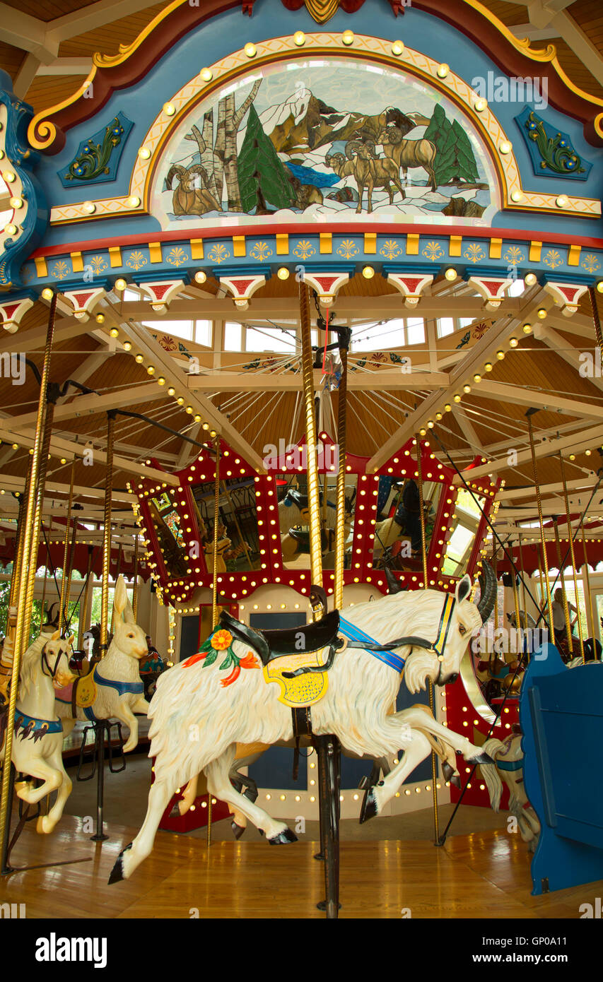 Carousel, Great Northern Town Center, Helena, Montana Stock Photo - Alamy
