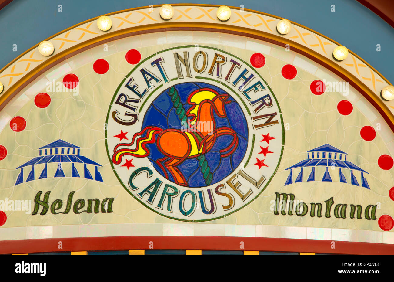 Carousel, Great Northern Town Center, Helena, Montana Stock Photo - Alamy