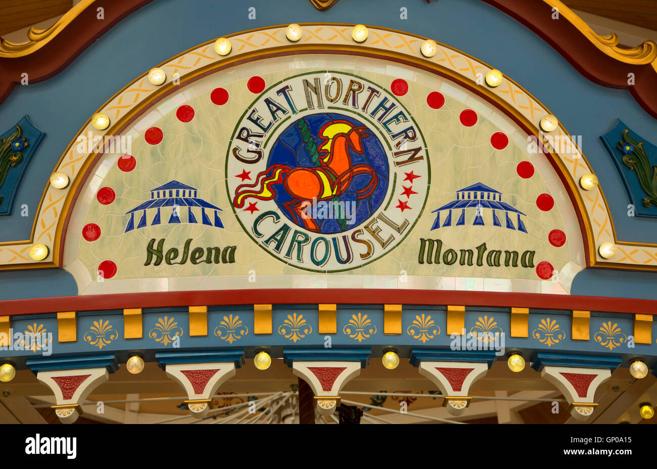 Carousel, Great Northern Town Center, Helena, Montana Stock Photo - Alamy