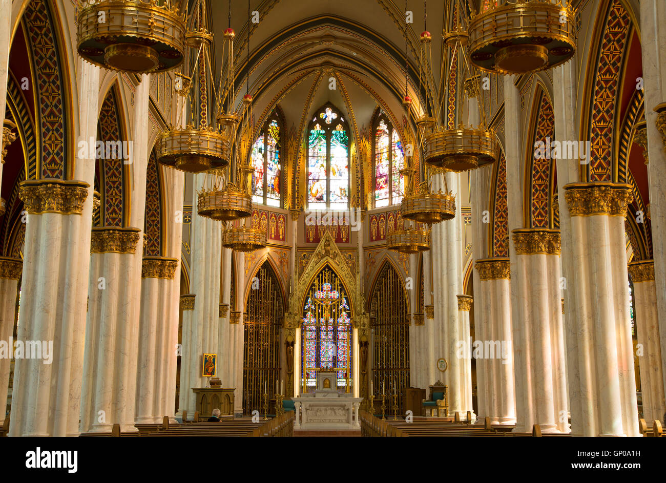 Altar, Cathedral of St Helena, Helena, Montana Stock Photo - Alamy